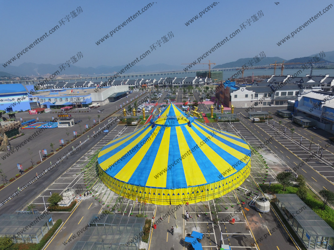 Yellow And Bule Dia 40m Outdoor Circus Tent For Celebration Of ...